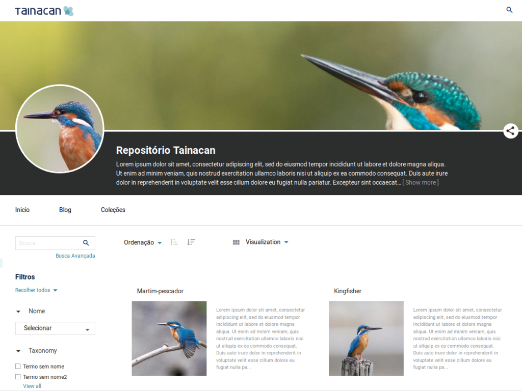 Features – Tainacan